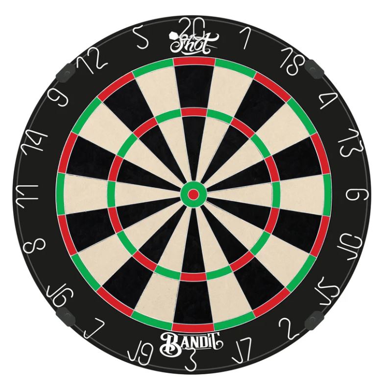 Shot! Bandit Fourth Generation Steel Tip Dart Board — Darts.com