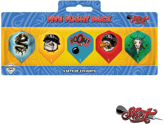 Shot! Five Flight Pack — Darts.com