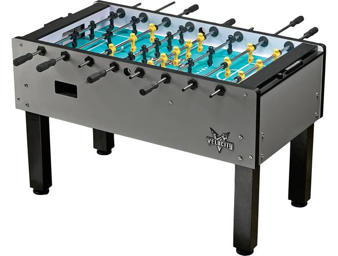 American Heritage Velocity Silver Foosball Table — Darts.com